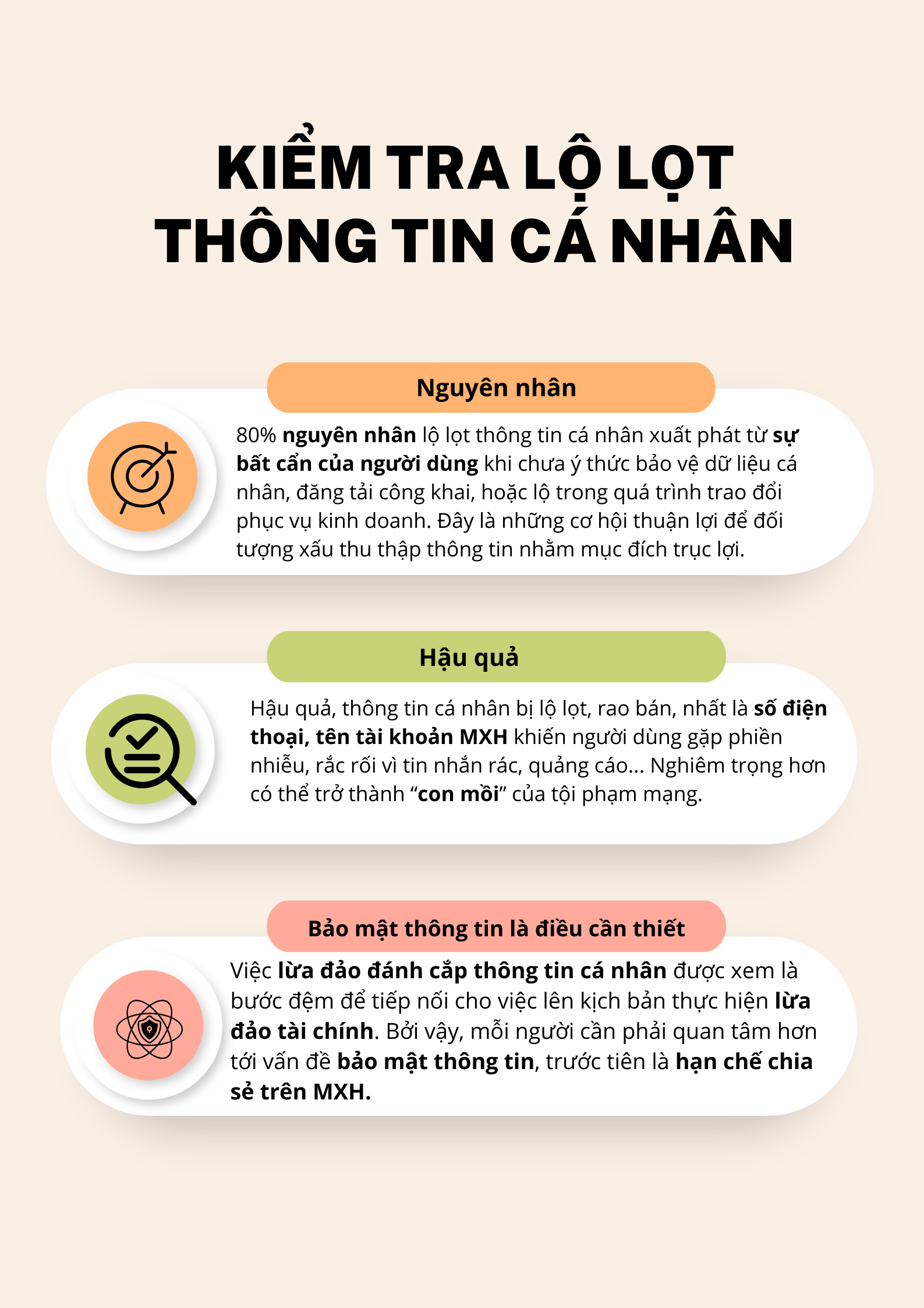Bảo vệ thông tin cá nhân trên không gian mạng